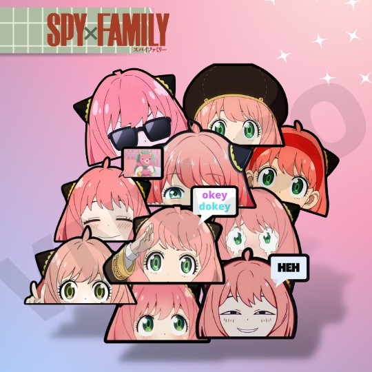 Anya forger Peeker with Freebies 3 INCHES Vinyl Sticker | Shopee ...