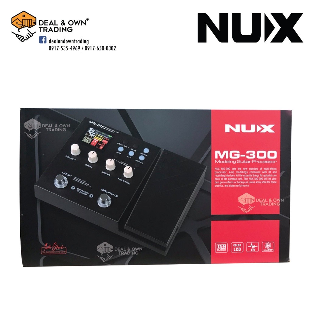 NUX MG-300 Modeling Multi-Effects Guitar Processor Guitar Pedal- a Full ...