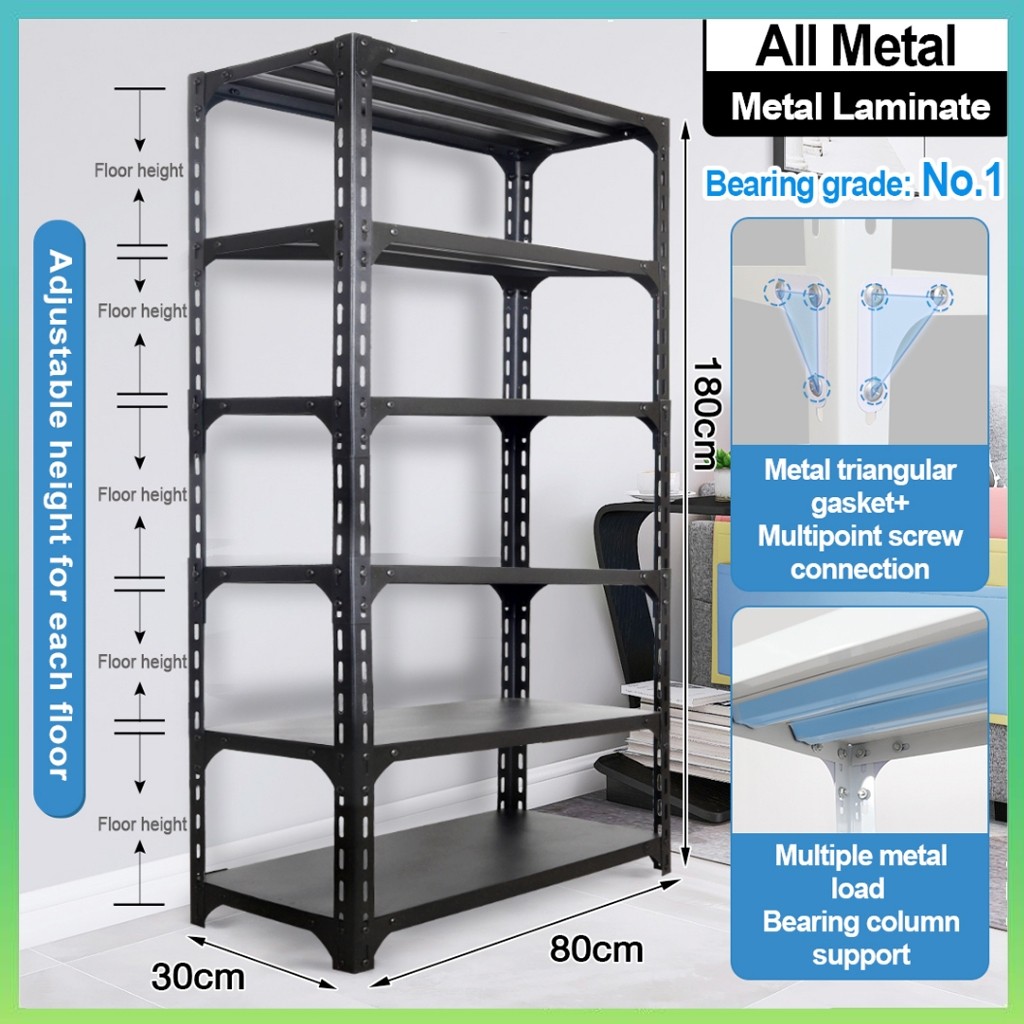 (Bearing 500KG) Steel Rack Boltless Rack 5 Layer Heavy Duty Stante ...