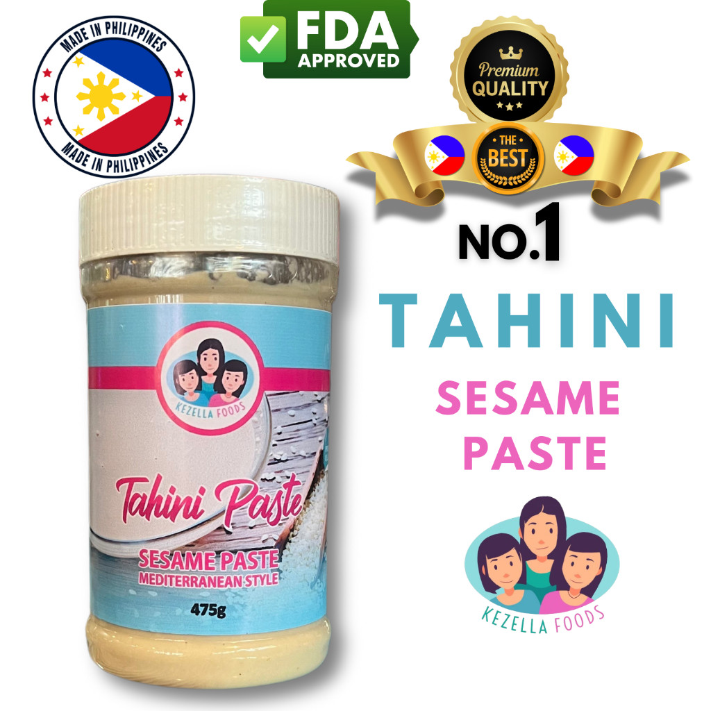 475g.-250g-120g Organic Premium Mediterranean Tahini and Tahini with ...