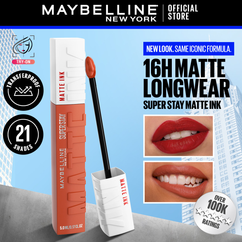 Maybelline SuperStay Matte Ink Liquid Lipstick 16HR Long-Lasting ...