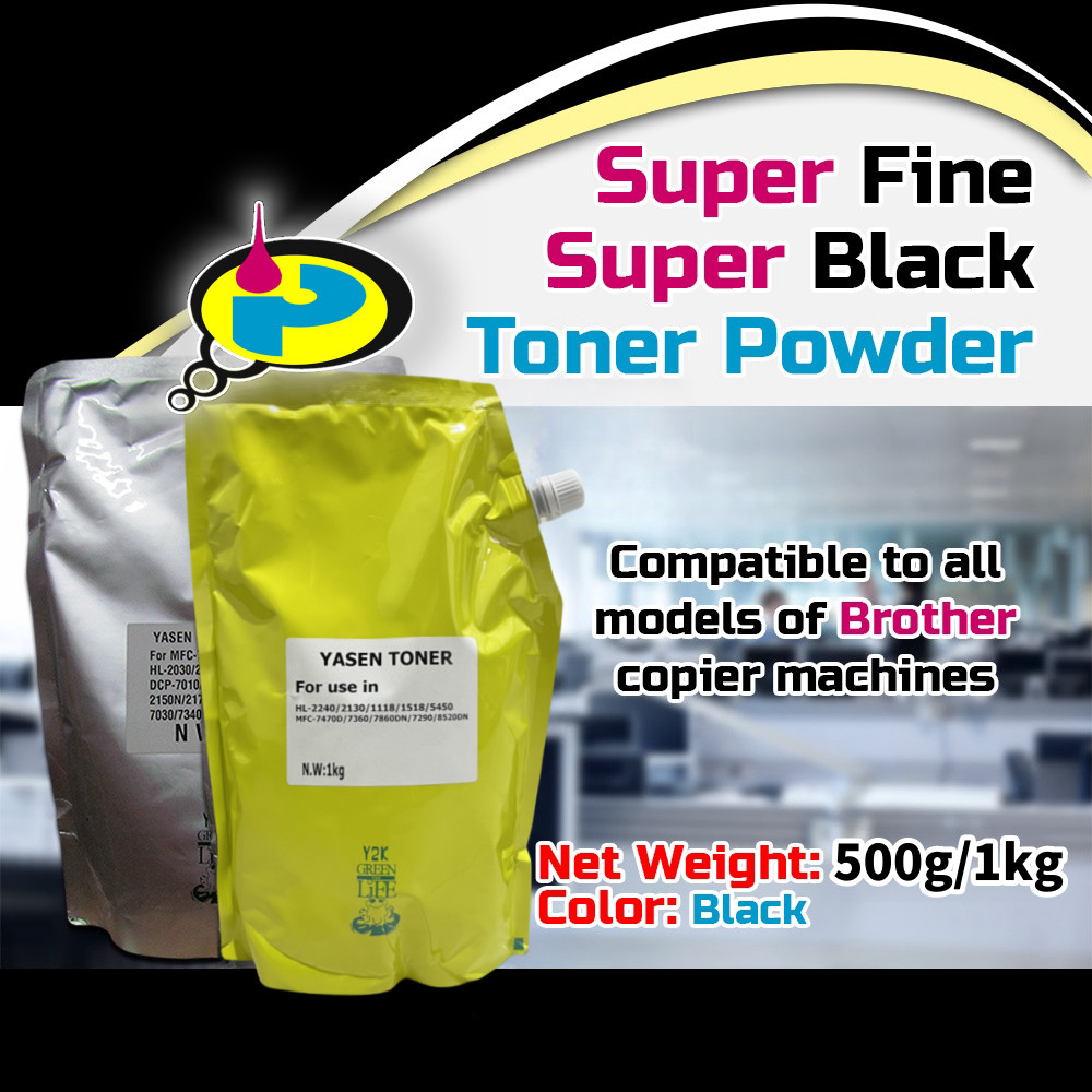brother compatible universal toner powder 500g 1kg super black | Shopee ...