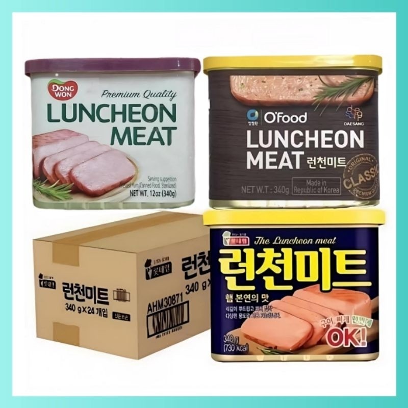 Dongwon/ Lotte Ok Korean Luncheon Meat 340g x 24pcs (1BOX) | Shopee ...