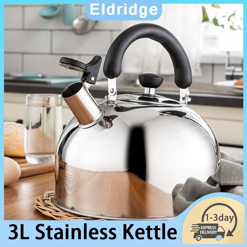 3L/5L Stainless KETTLE Whistling Flat Stove Top Teapot takore kettle ...