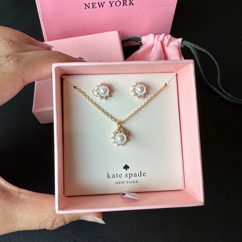 kate spade necklace/earring set | Shopee Philippines