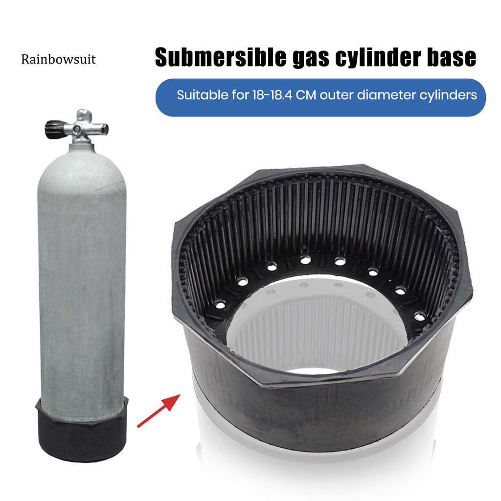 RA- Scuba Tank Boot Flat Bottom Scuba Cylinder Tank Boot Round Rubber ...