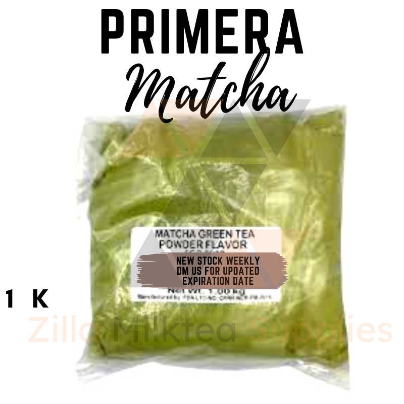 Primera Matcha Green Tea Premium Powder Flavor 1kg for Milktea, Milk ...