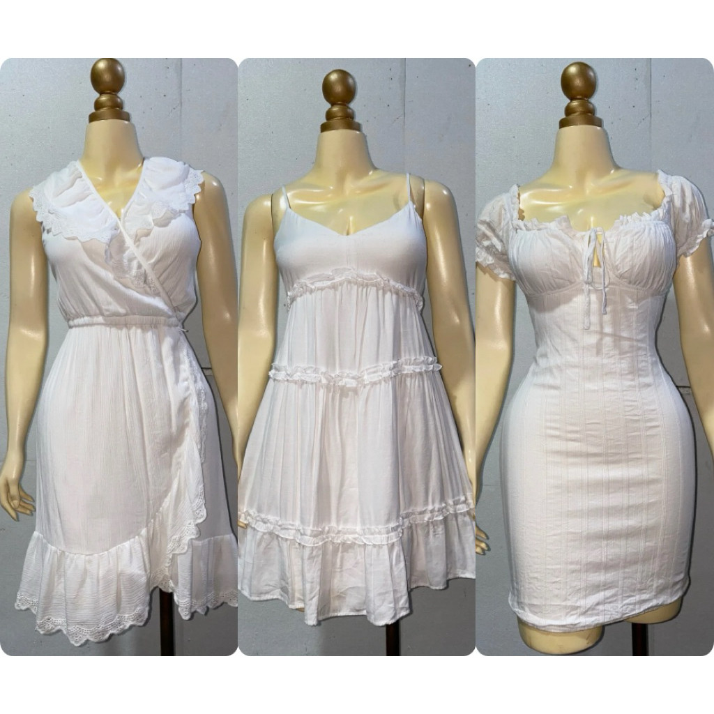 Pre-Loved*UKAY Mini Midi Maxi (White) | Shopee Philippines