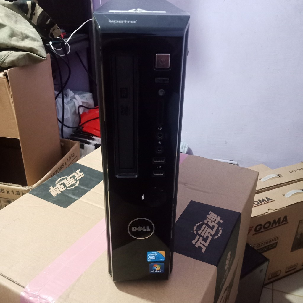 system unit dell vostro dual core 2.5ghz/2gb ddr3/160gb/casing psu slim ...