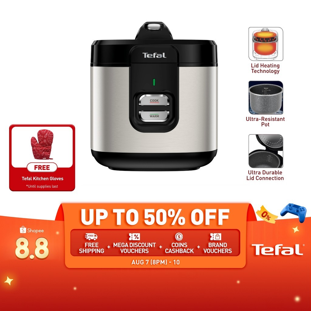 Tefal Everforce Mechanical Rice Cooker RK364A65 11 Cups | Shopee Philippines
