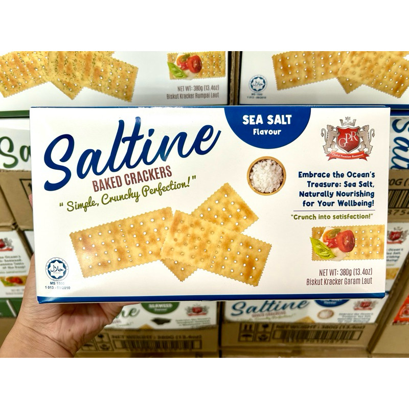 GPR Saltine Sea Salt Baked Crackers 380g | Shopee Philippines