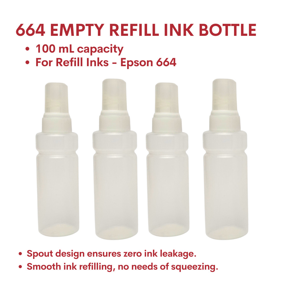 Empty Refill Ink Bottle for 664 Epson L365 L120 L121 L210 (1 pc ...
