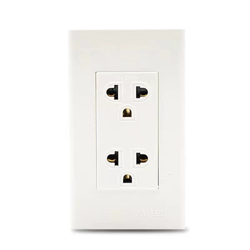 AMASCO Wide Series Duplex Universal Outlet with Ground [BPS CERTIFIED ...