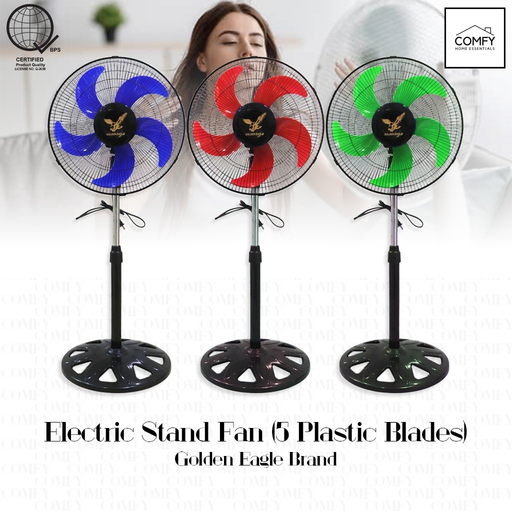 16 Industrial Electric Stand Fan, High Performance Three Speed Control ...