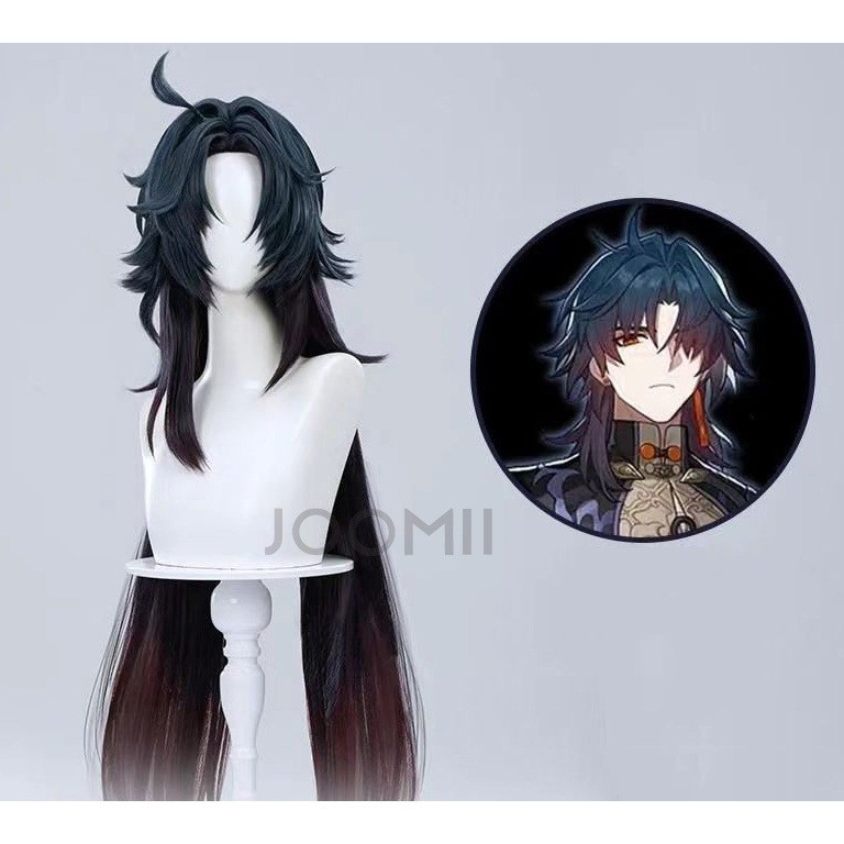 Honkai: Star Rail Blade Cosplay Wig 100cm Long Gradient Anime Heat ...