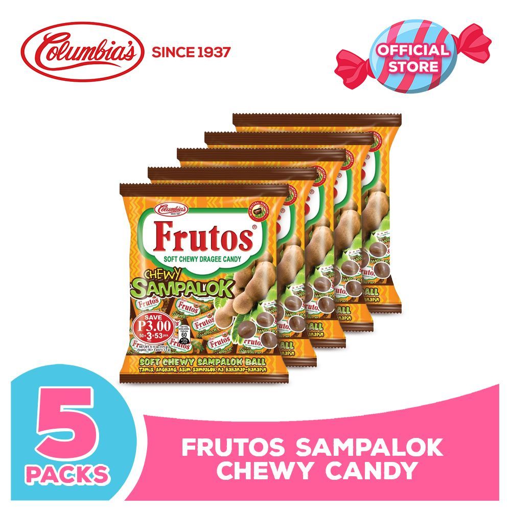 Columbia Candies: Frutos Sampalok Chewy Candy Bundle of 5 | Shopee ...