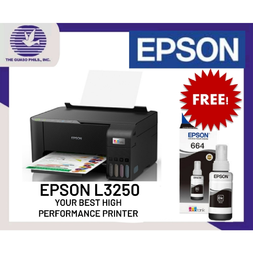 Epson EcoTank L3250 A4 Wi-Fi All-in-One Ink Tank Printer | Shopee ...