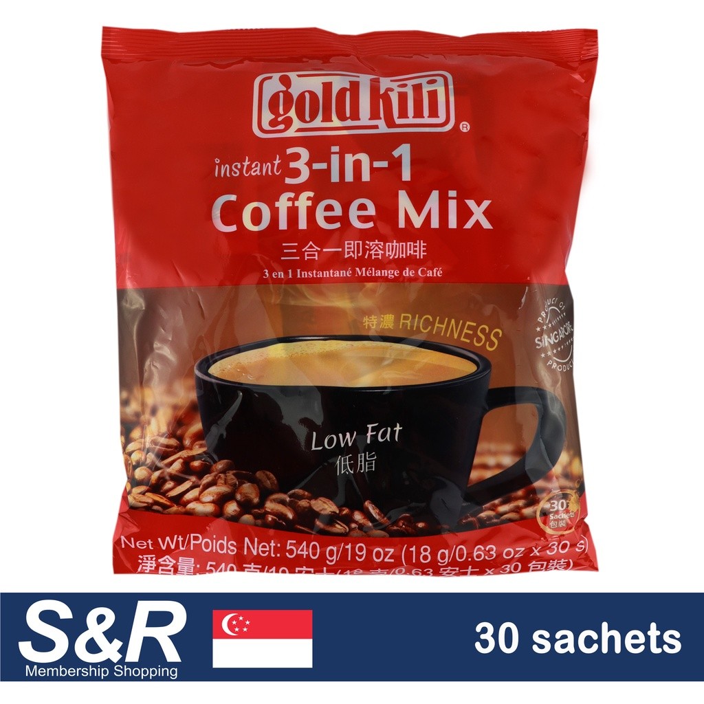 Gold Kili Instant 3-in-1 Low Fat Coffee Mix 30 sachets | Shopee Philippines