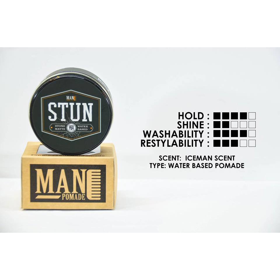 Man Pomade STUN (BEST SELLER) Water Based Pomade | Shopee Philippines