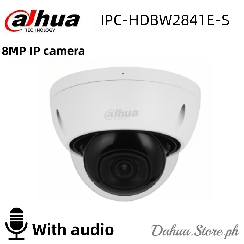 Dahua 8MP IR Fixed-focal Dome WizSense Network Camera With audio IP ...