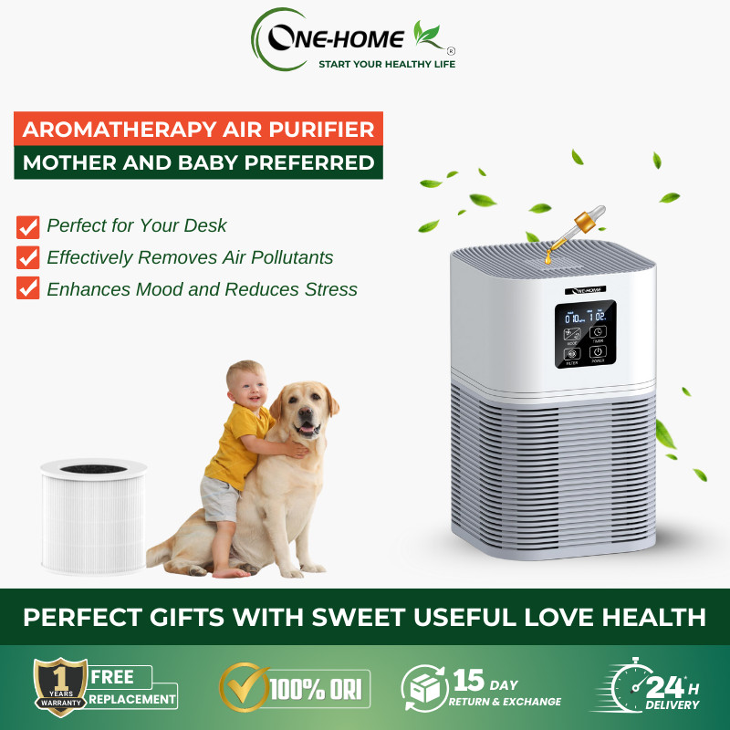 ONEHOME Air Purifier Mini Desktop Portable HEPA Filter Removes PM2.5 ...