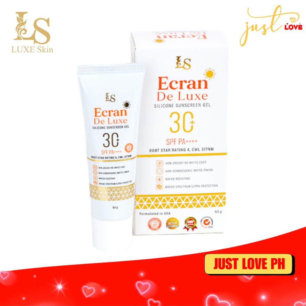 Luxe Skin Ecran De Luxe Sunscreen Gel 50g | Shopee Philippines