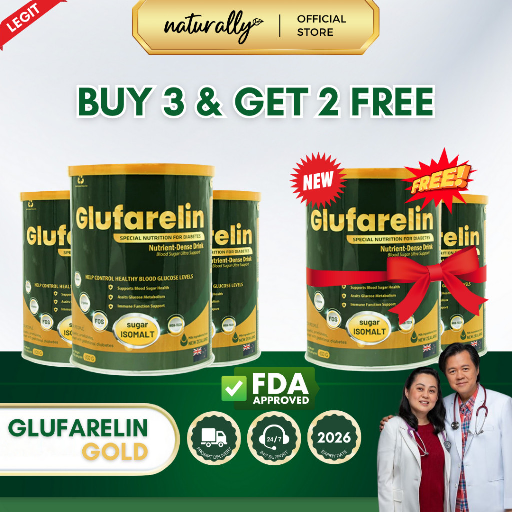 Combo 5 Glufarelin Gold Milk For Diabetic Diabetes Support Help Control ...