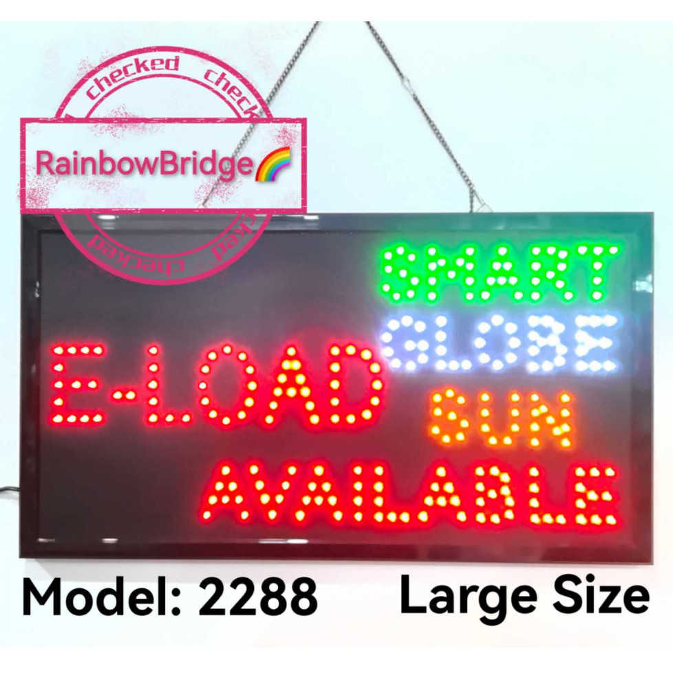 E-LOAD SMART GLOBE SUN AVAILABLE RAINBOW BRIDGE LED SIGNAGE (NewSmall ...