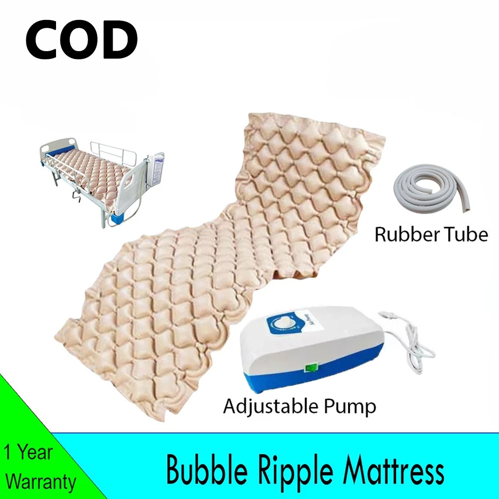 Anti-Decubitus Air Mattress with Pump – Bubble Ripple Design for ...