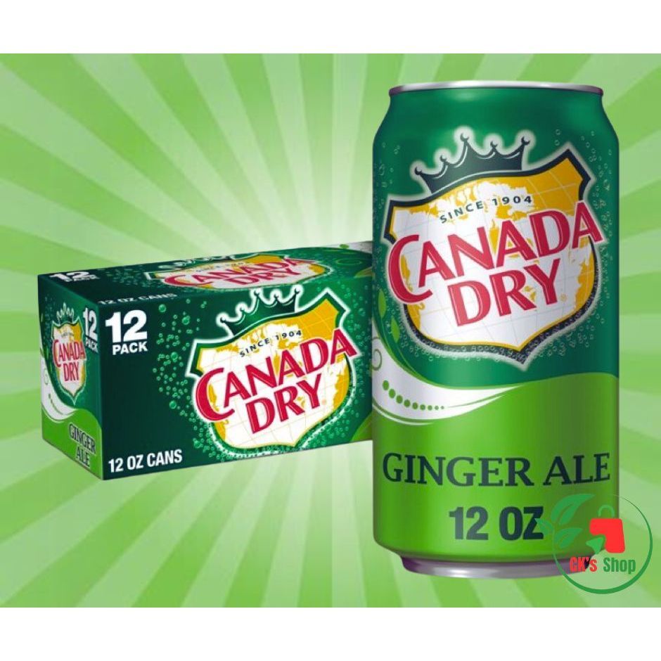 Canada Dry Ginger Ale 355ml (1 box; 12 cans) | Shopee Philippines