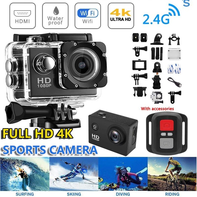 4K Action camera wireless wifi outdoor underwater riding waterproof 360 ...