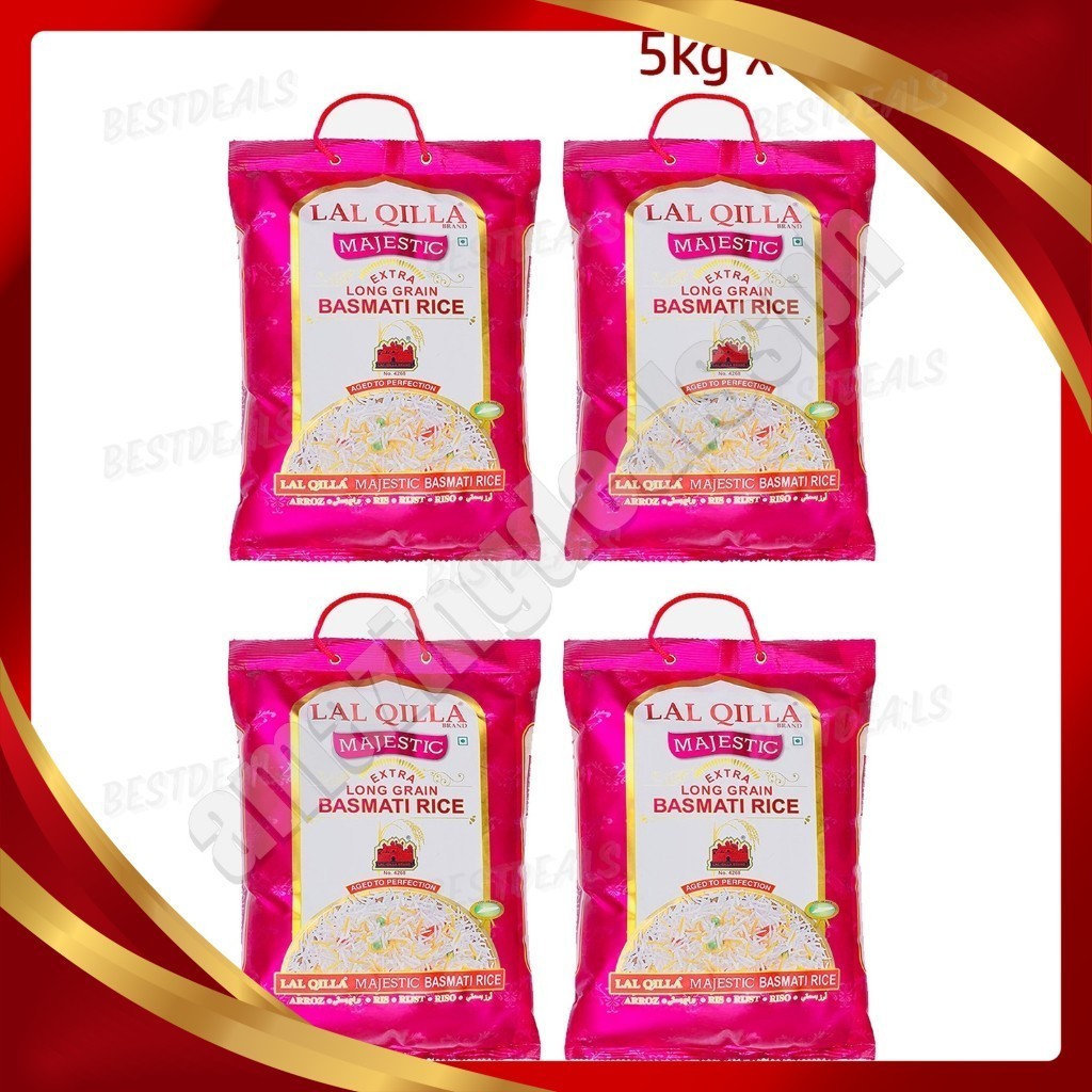 20kg TWENTY-kg (4 bags of 5kg wholesale) Lal Qilla Majestic Long Grain ...