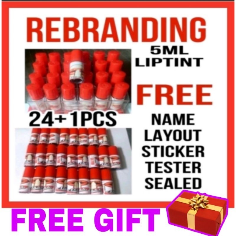Own brand Rebranding 5ml Cheek and Lip tint FREE,STICKER,LAYOUT,SEALED ...
