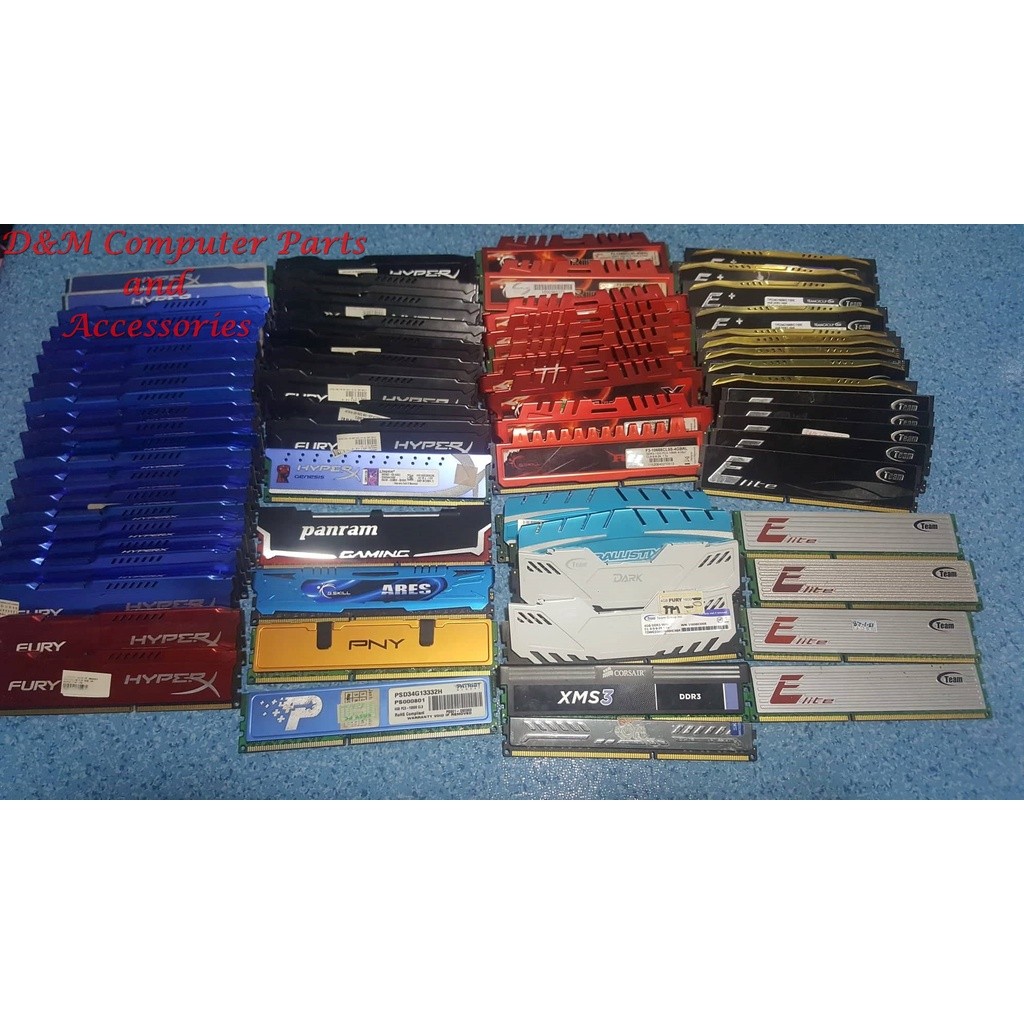 *GAMING RAM* DDR3 4GB RAM Assorted Brand 1333mhz,1600mhz,1866,mhz {2ND ...