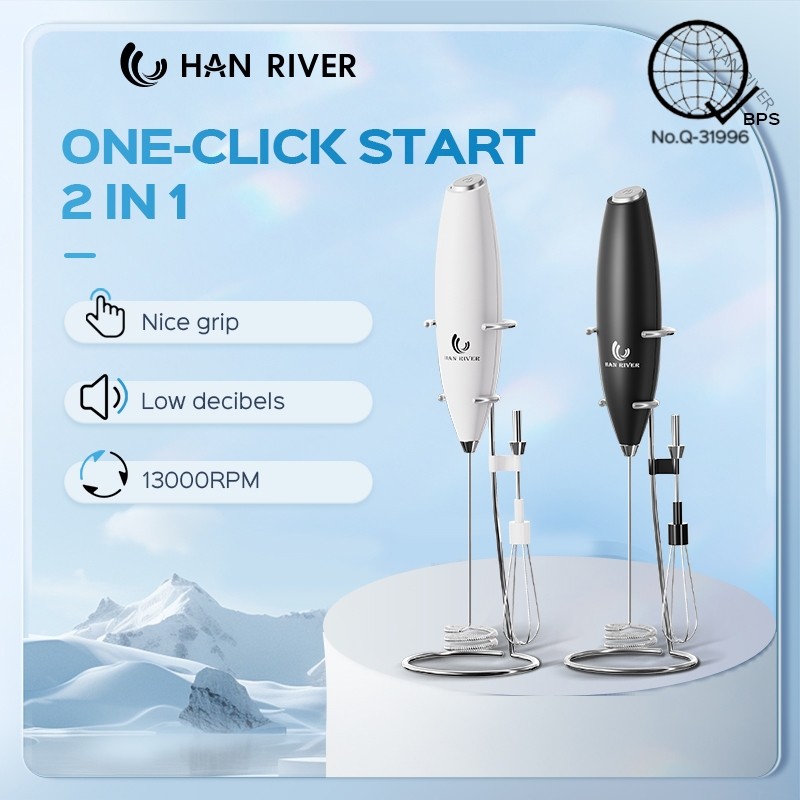 HAN RIVER Hand Mixer HRDDQ07 Mixer / Electric Mini Milk Frother ...