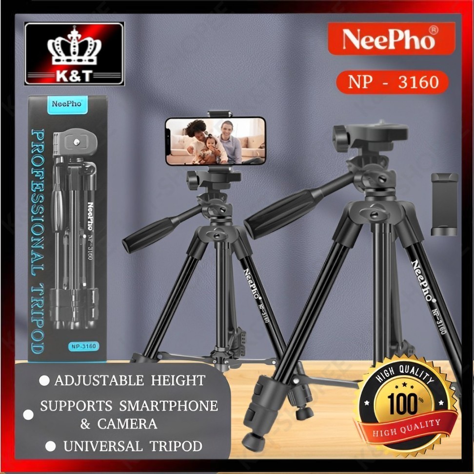 Neepho NP-3160 Professional Tripod Lightweight Durable Photography ...