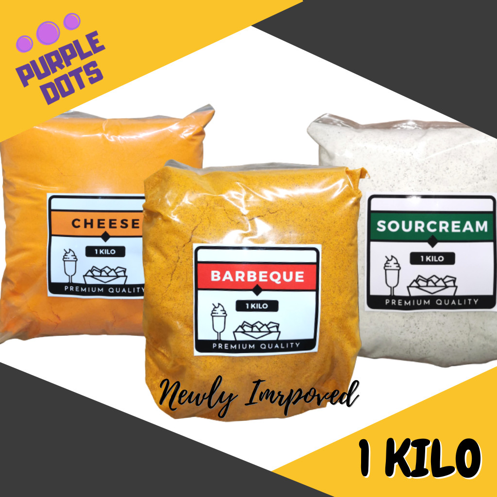 1KG Potato Fries Powder Flavors Kilo Size - Cheese Barbeque BBQ Sour ...