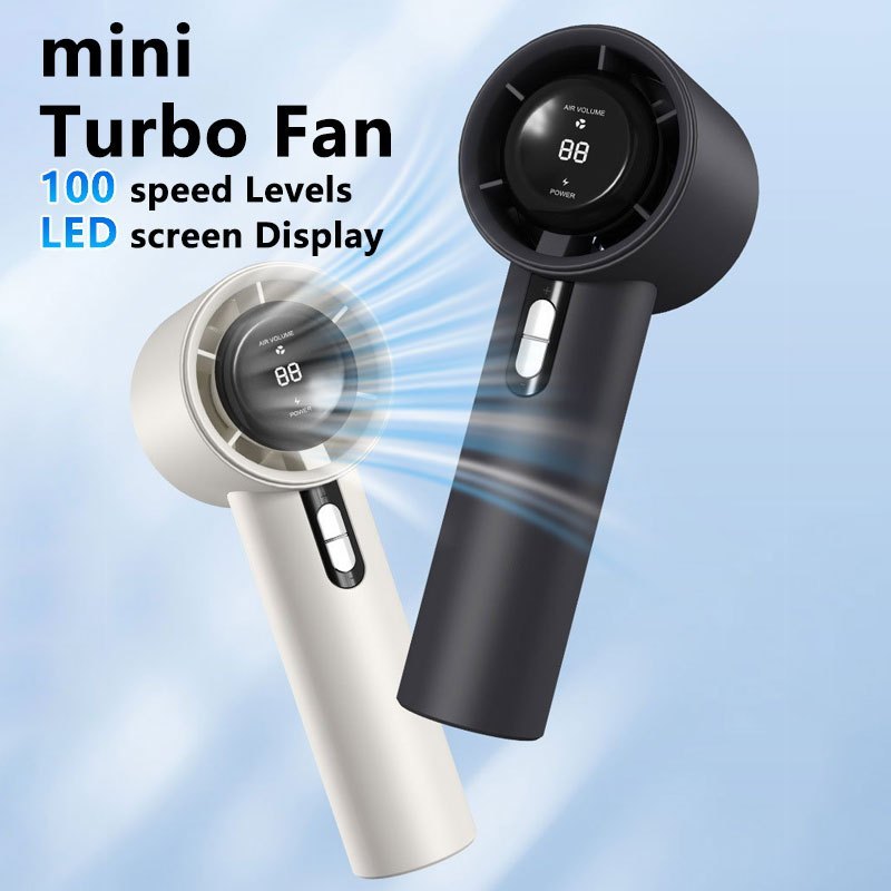 Fan 3000mAh Turbo Mini Fan, Type-C Charging, Handheld & Portable ...