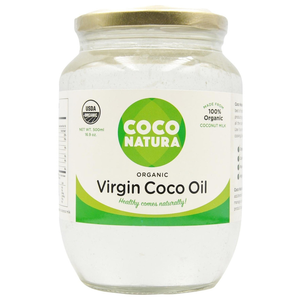 Coco Natura Organic Virgin Coconut Oil - Wide Mouth Jar (500ml ...