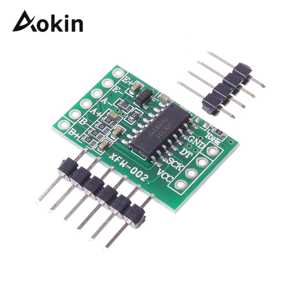 Dual Channel HX711 Weighing Pressure Sensor 24 bit Precision A/D Module ...