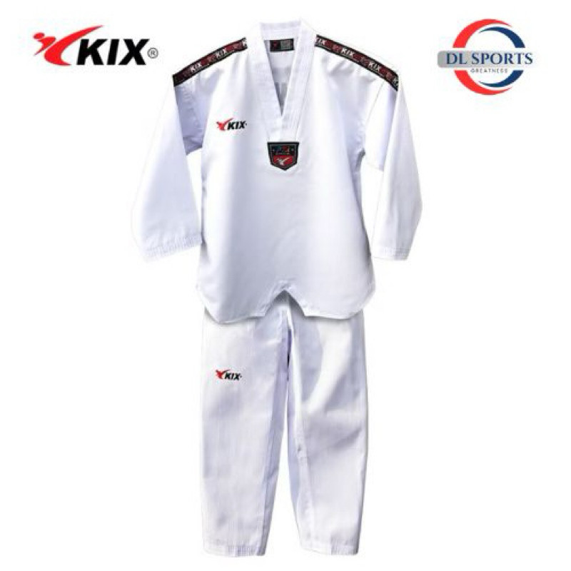 KIX Taekwondo Premium Ribbed Official Dobok Uniform with FREE KIX ...