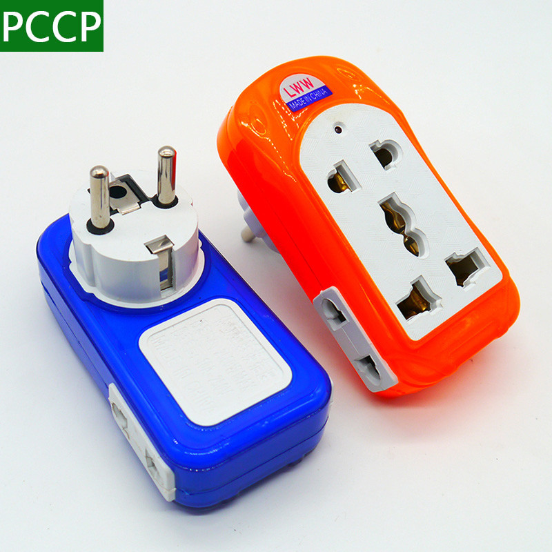 German standard plug 1 change 4 socket extension adapter to multi ...
