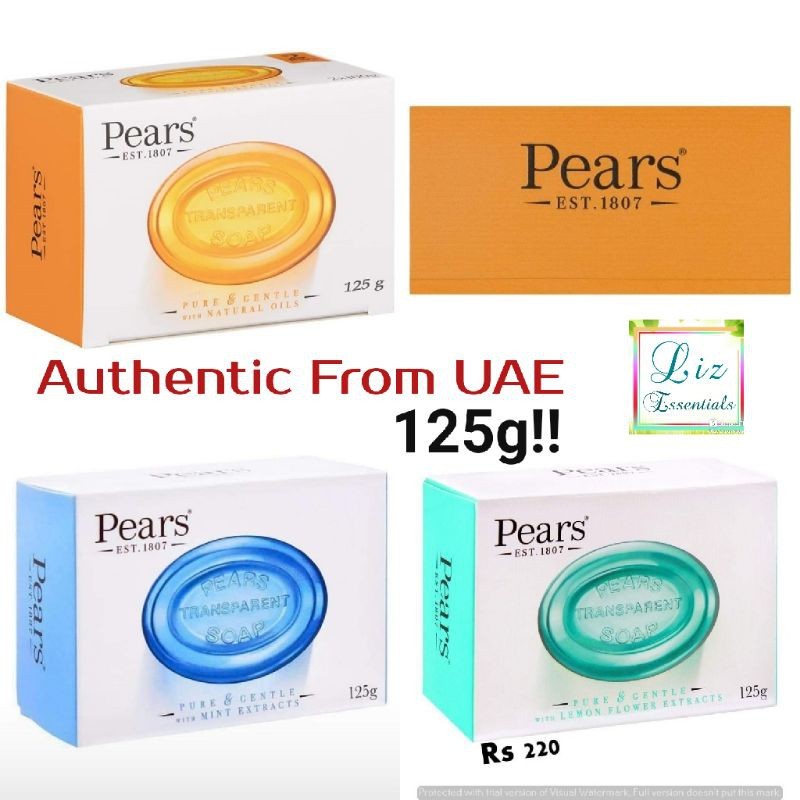 Pears Transparent Soap 125g (Guaranteed Authentic) | Shopee Philippines