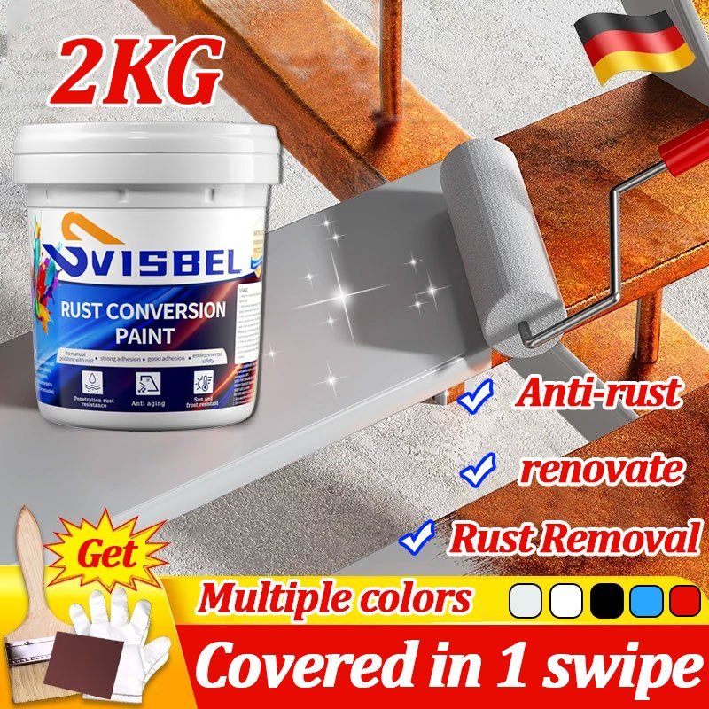 3 in 1 Anti Rust Paint for Metal 2000g anti rust Primer Paint Coating ...