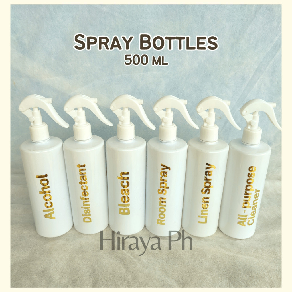 Hiraya Ph Alcohol Spray Bottle 500 ml Empty Bottle Dispenser Only ...