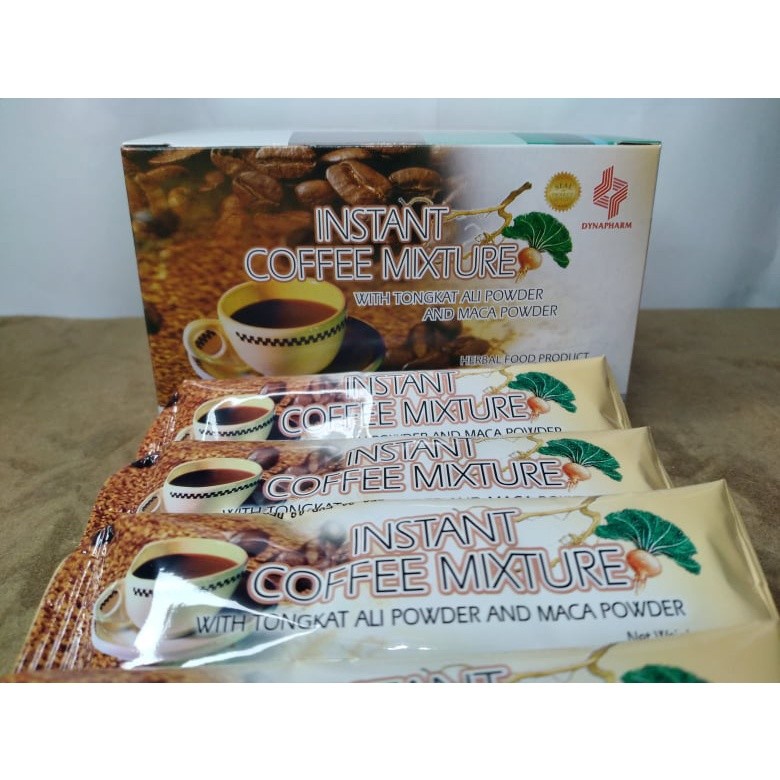 Dynapharm Instant Coffee Mixture with Tongkat Ali Powder & Maca Powder ...