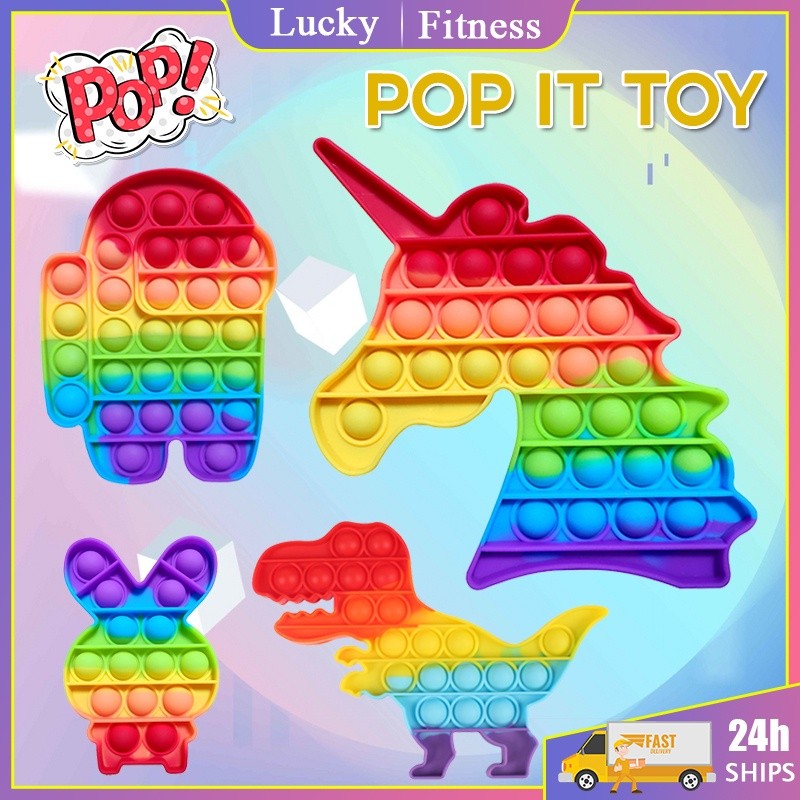 Push Pop It fidget Toy Push Stress Bubble Toy Sensory Toy Sensory ...