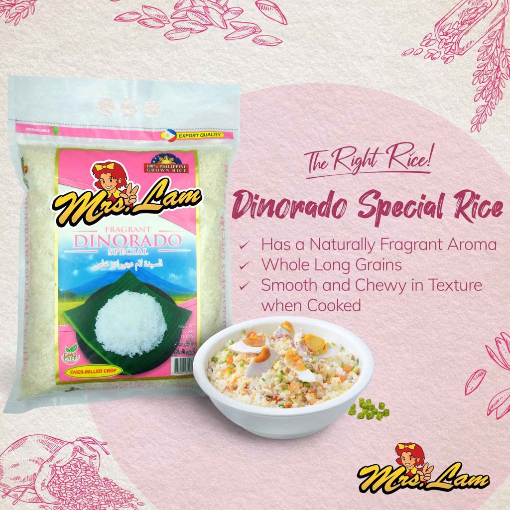 Mrs Lam Dinorado Special Rice (10 KG) | Shopee Philippines