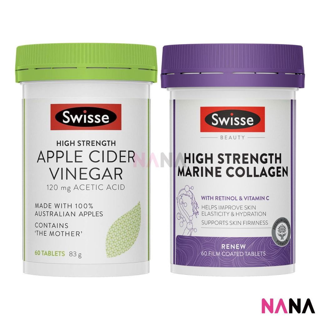 Swisse Light & Firm Duo (Apple Cider Vinegar 60 Tablets + Marine ...