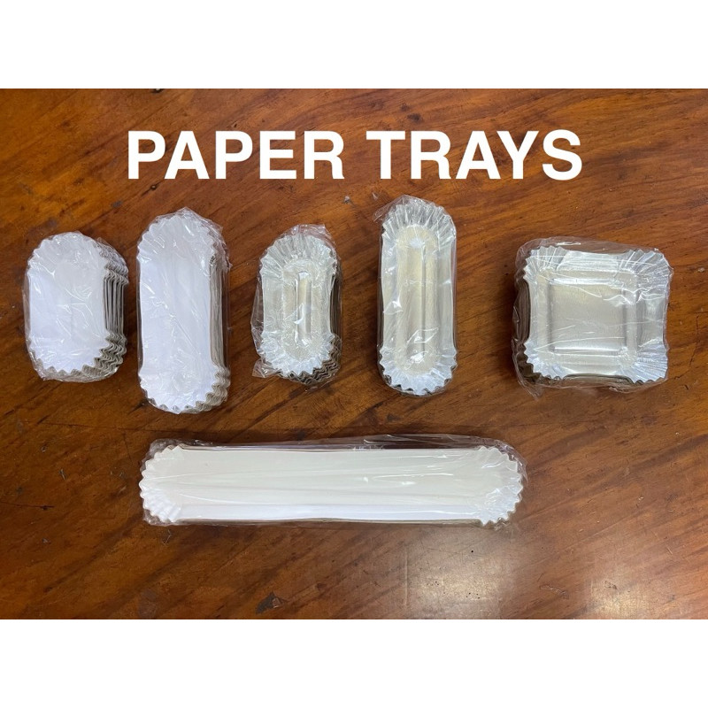Quality Paper Trays, Disposable Paper Trays Per Pack, Kikiam, Hotdog ...